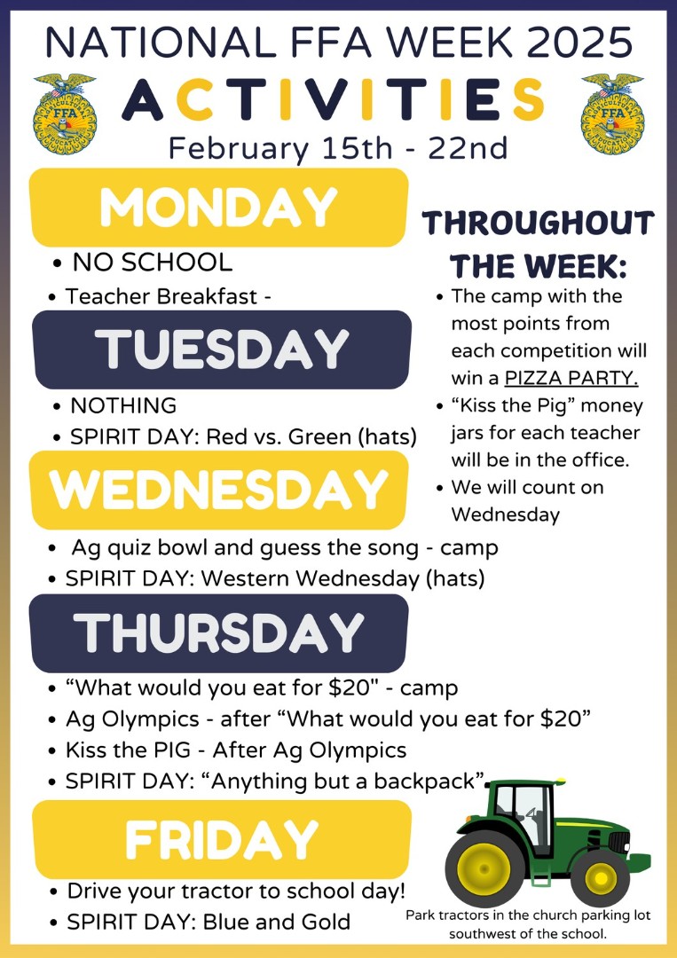 La Crosse USD 395 - FFA Week 2/17 to 2/21